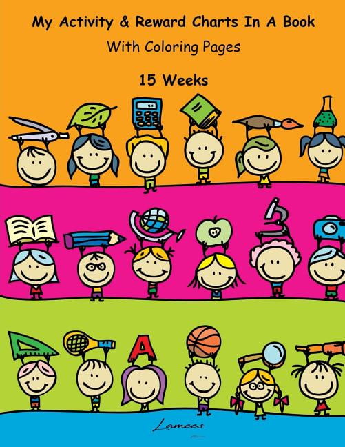 My Activity & Reward Charts in a Book with Coloring Pages (15 Weeks ...