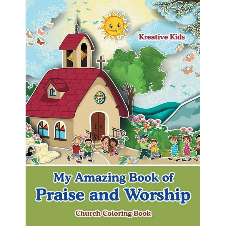 church coloring book pages