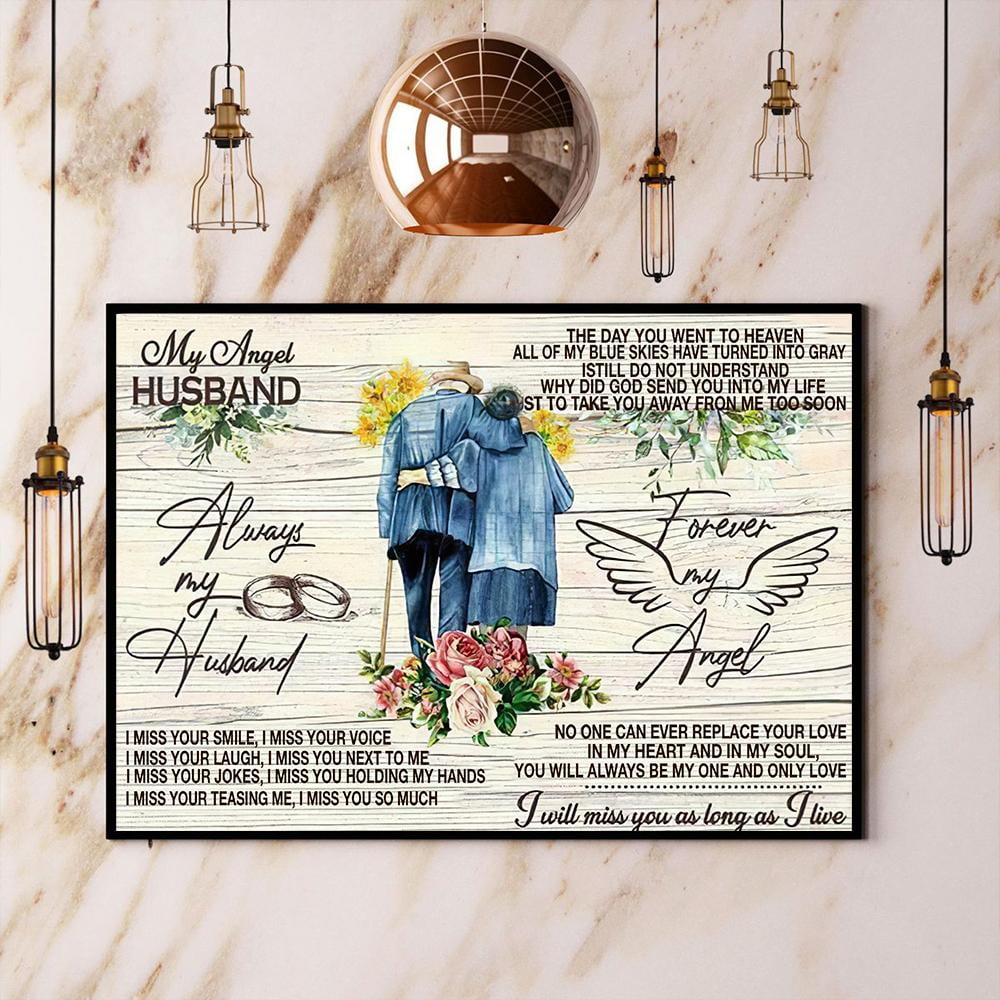 My Angel Husband Always My Husband Forever My Angel Poster No Frame ...