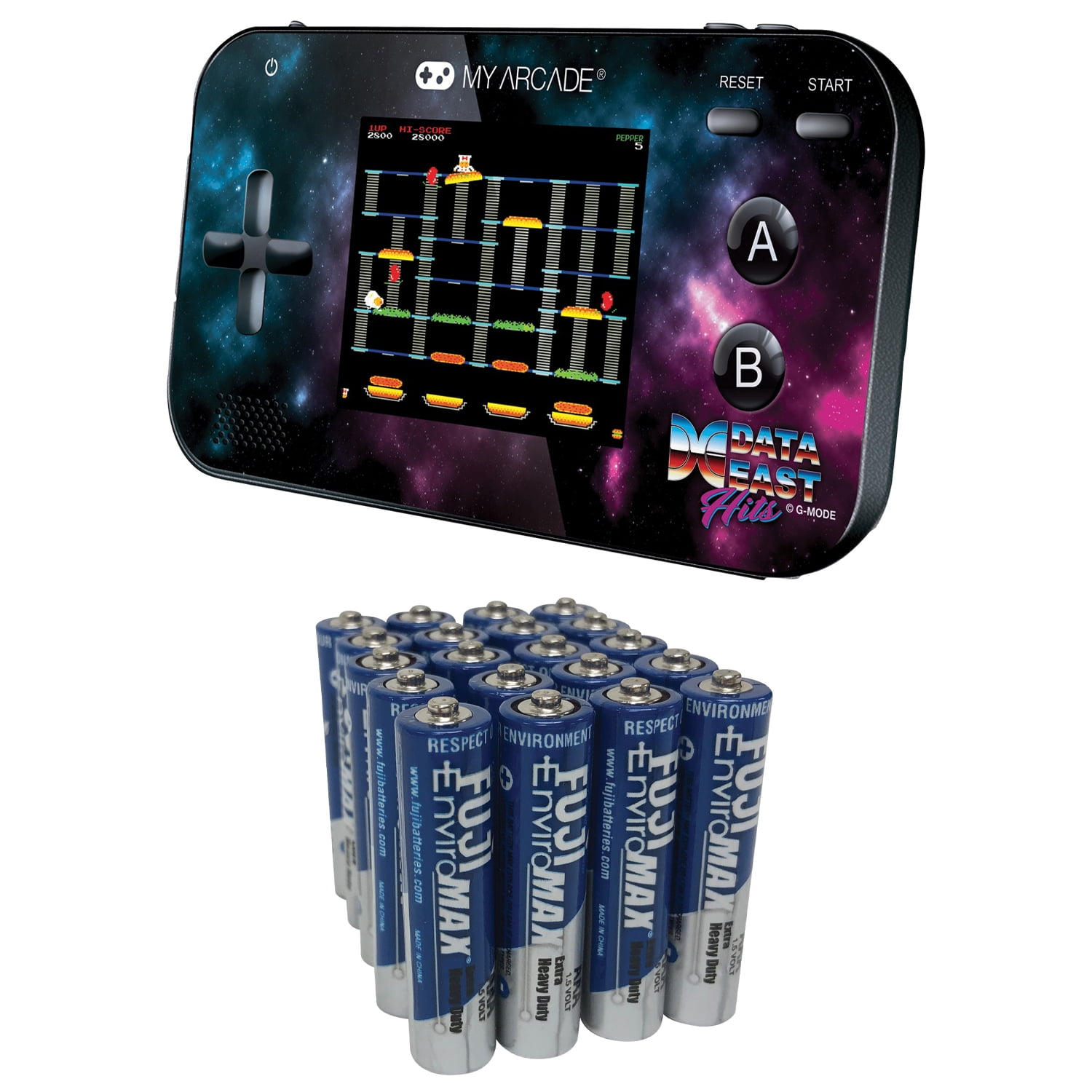 My Arcade DGUNL-3212 Gamer V Portable Gaming System & Fuji Batteries ...