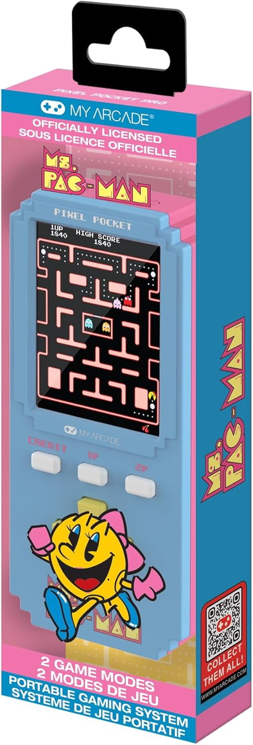 My Arcade Ms. Pac-Man Pixel Pocket Pro: Officially Licensed Ms. Pac-Man ...