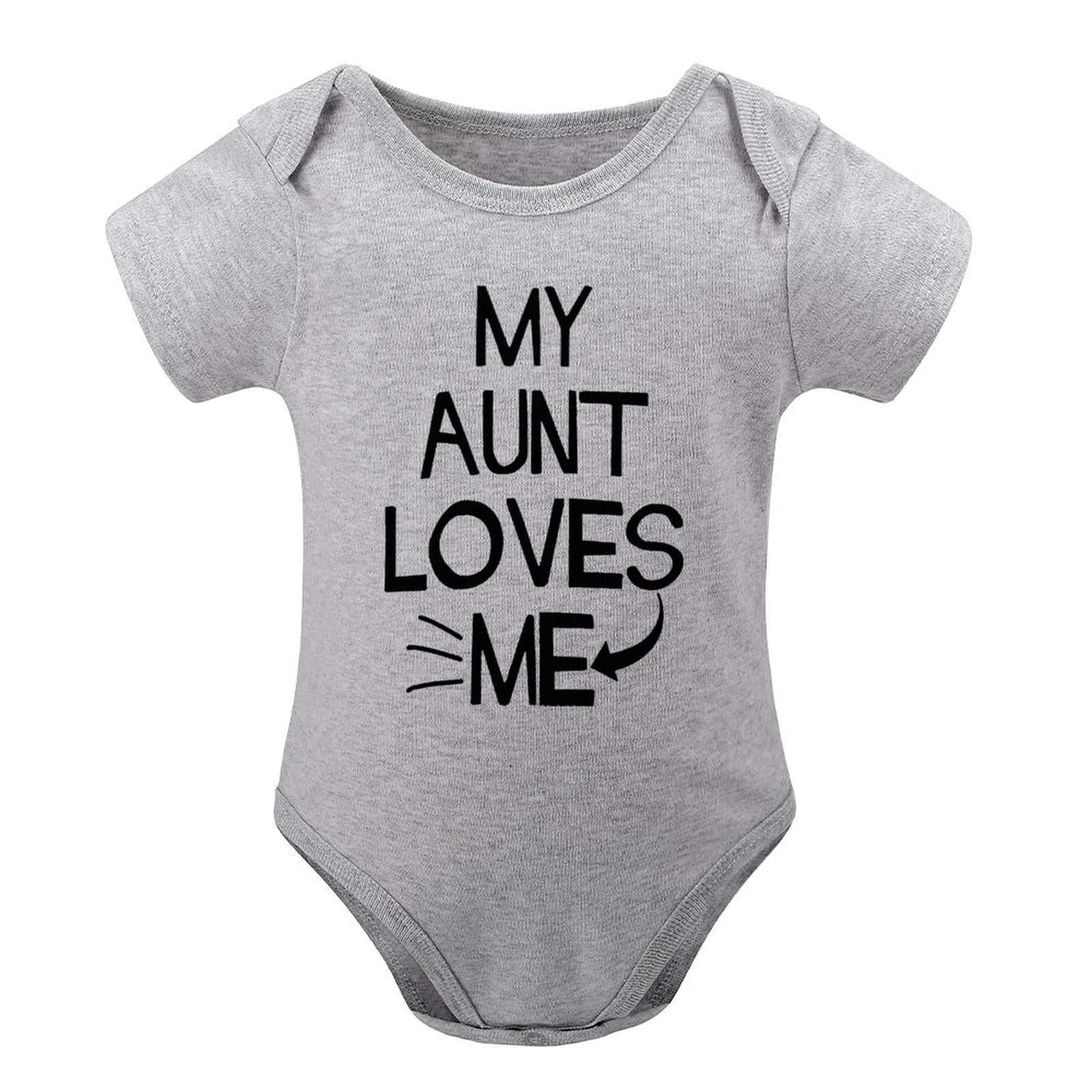 My Aunt Loves Me – Cute Baby Outfit from Aunt – Funny Infant One-Piece ...