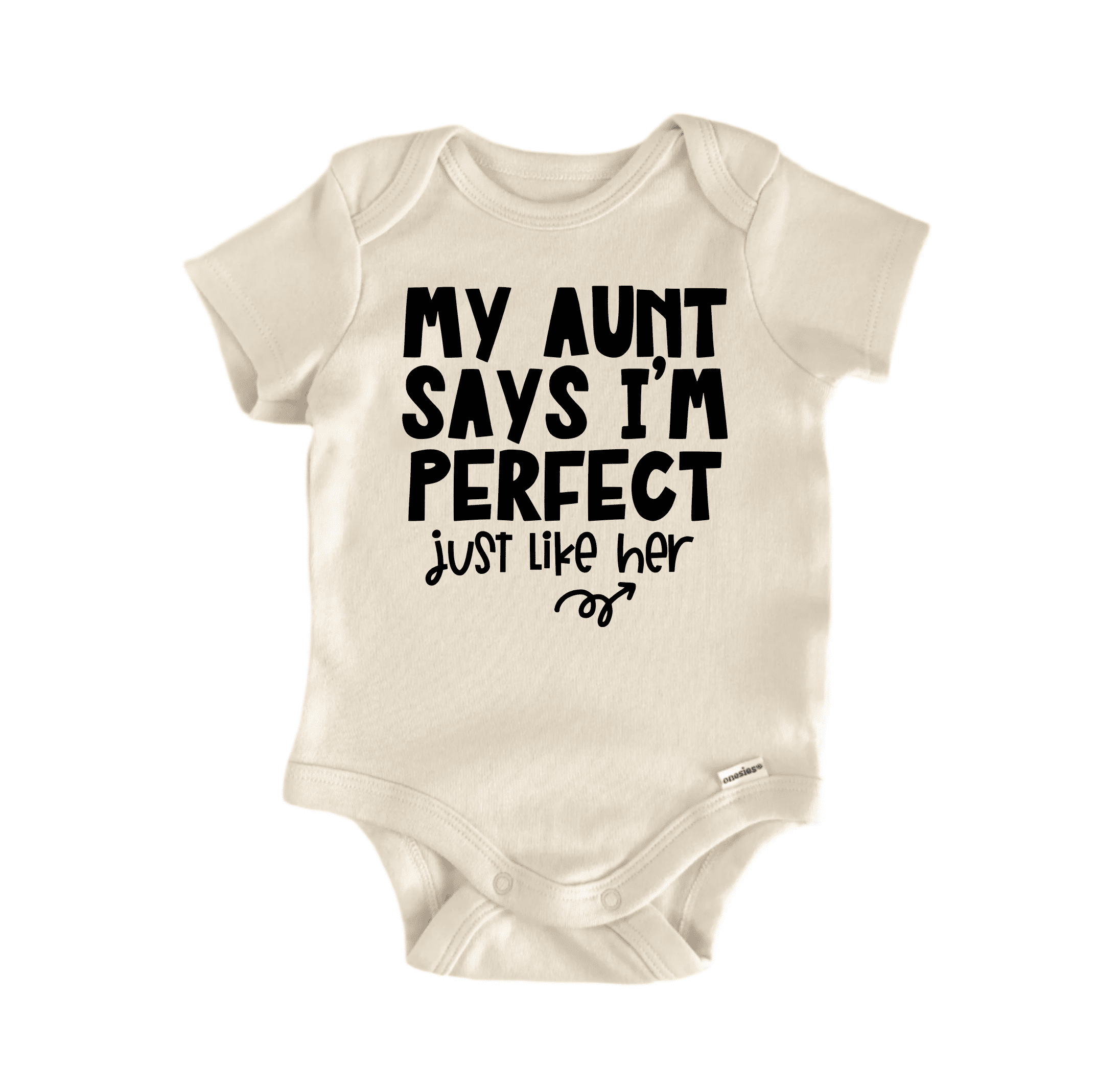 My Aunt Says I'm Perfect - Baby Boy Girl Clothes Infant Bodysuit Funny Cute Newborn - Walmart.com