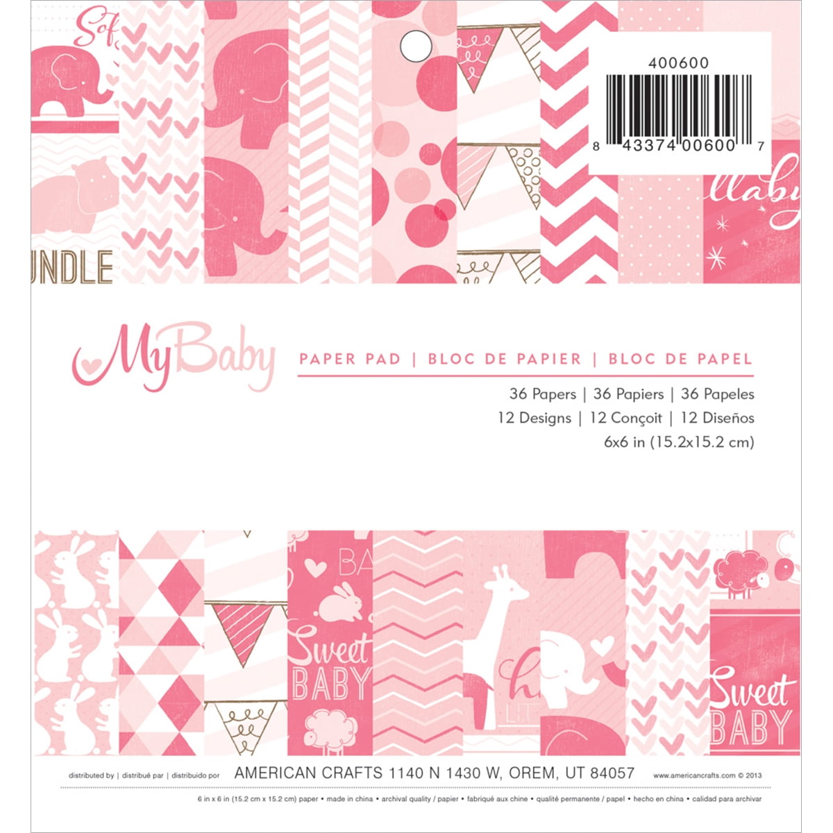 My Baby Girl Paper Pad, 6" x 6" 36 Sheets - Walmart.com