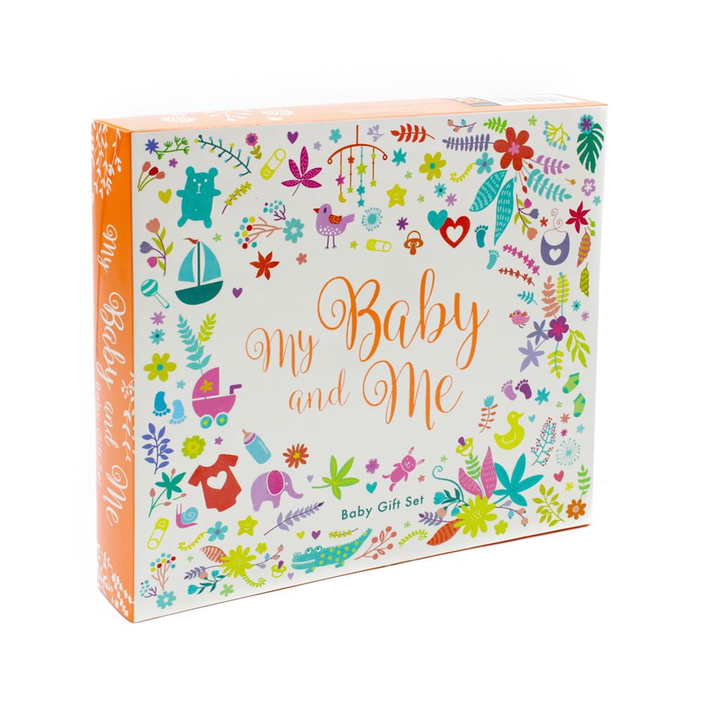 My Baby and Me 3 Books Baby Album Gift Box Set With 16 Milestone Cards ...