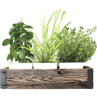 Costway Wooden Elevated Planter Box with Solid Wood Frame & Sturdy Legs ...