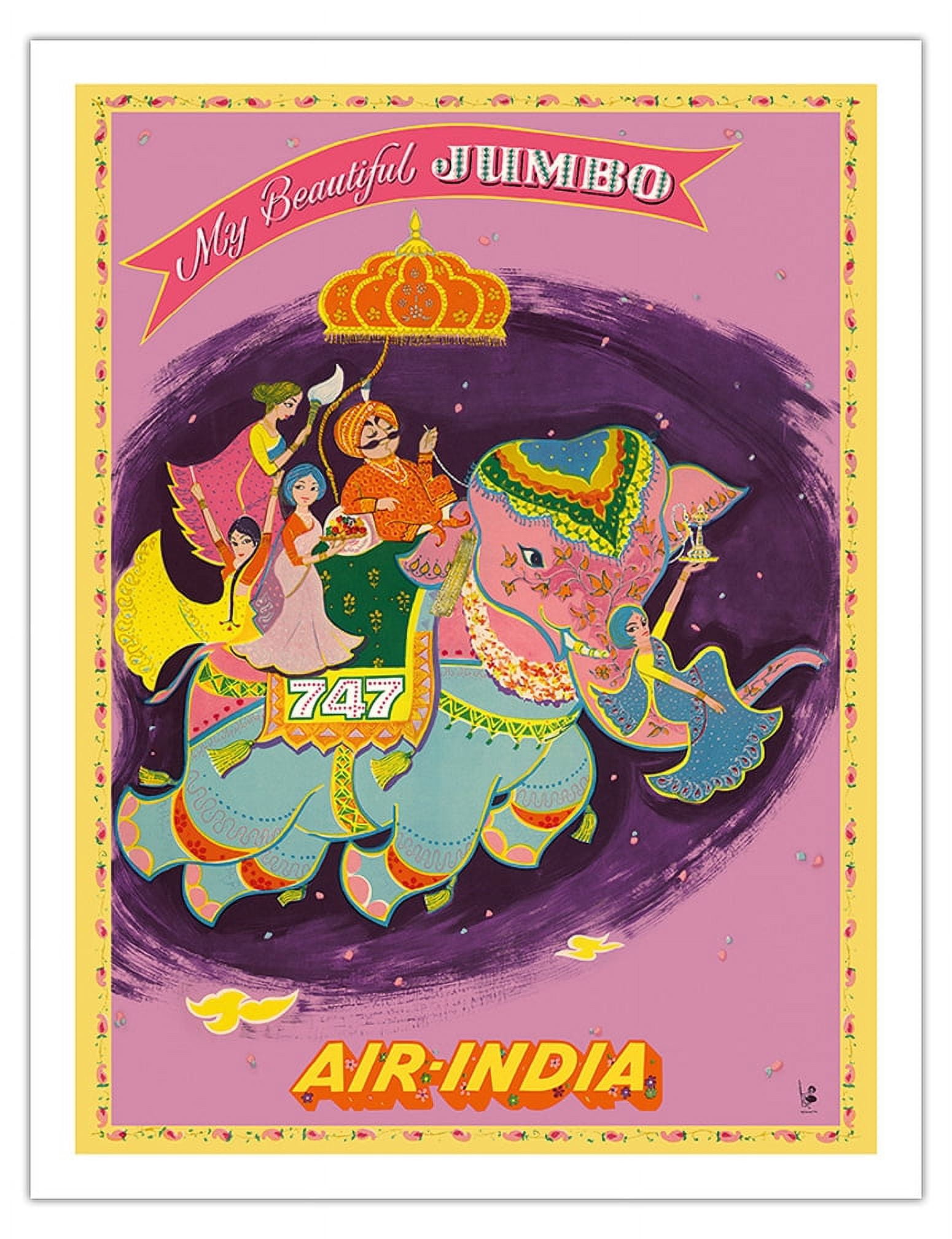 My Beautiful Jumbo - Boeing 747 Jumbo Jet - Air India - Vintage Airline ...