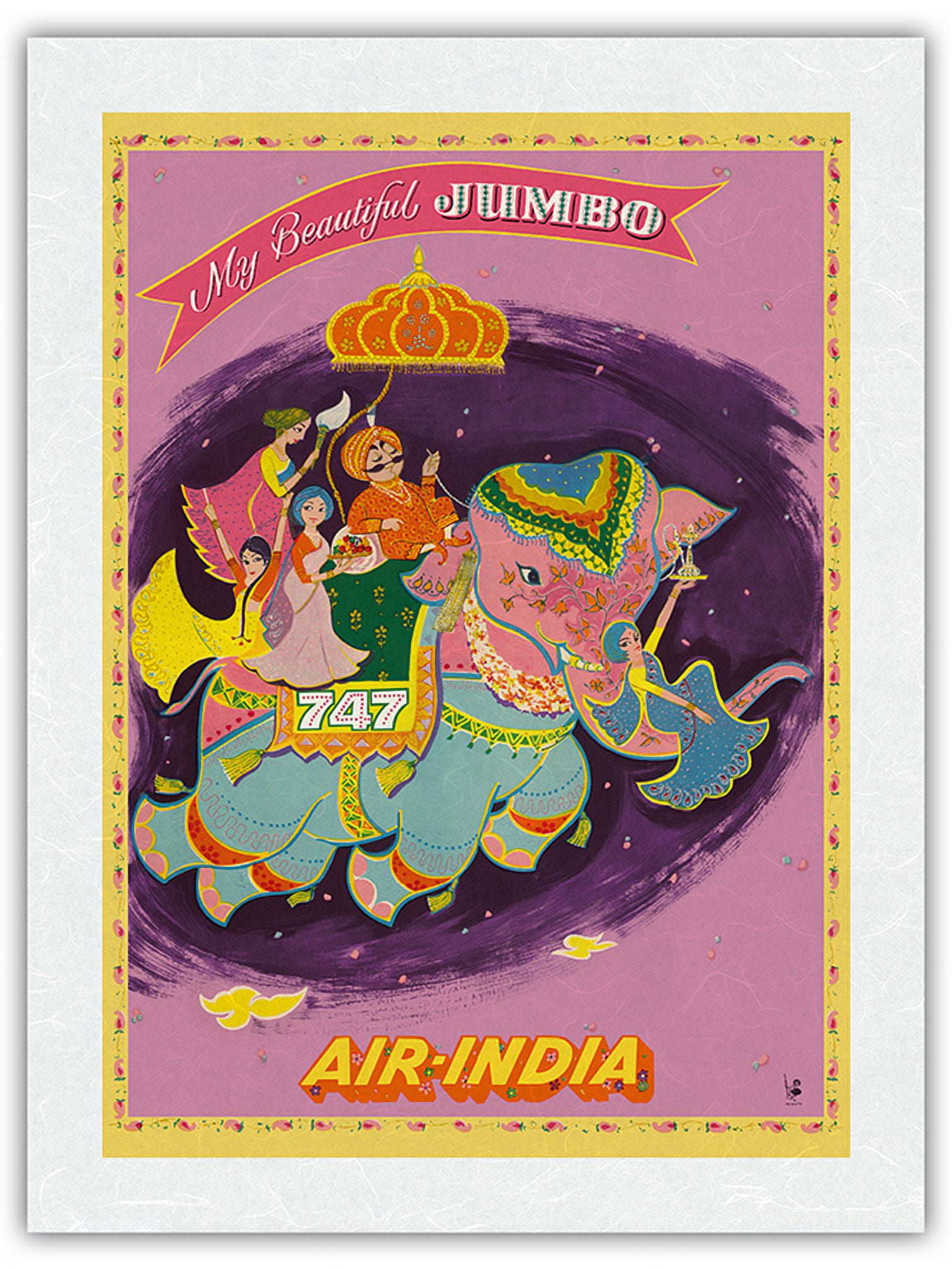 My Beautiful Jumbo - Boeing 747 Jumbo Jet - Air India - Vintage Airline ...