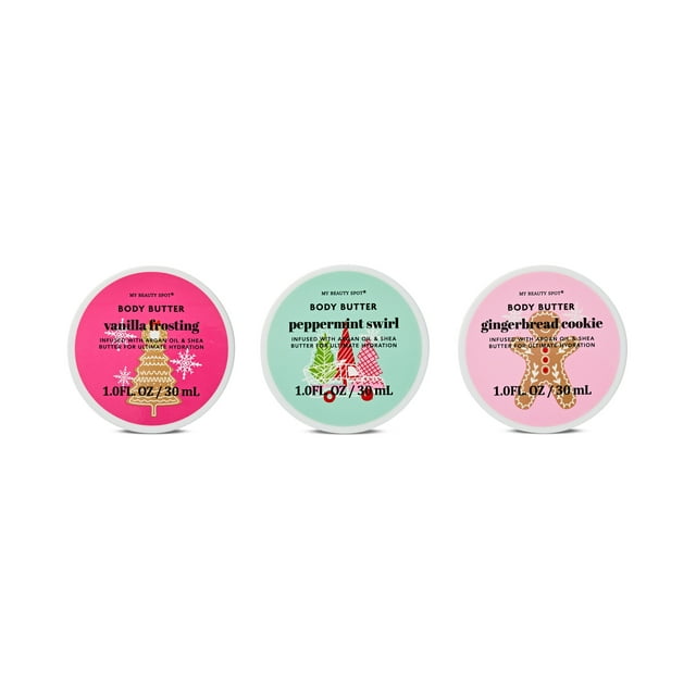 My Beauty Spot Gingerbread Body Butter 3-Pack, Rich Moisturizer for ...