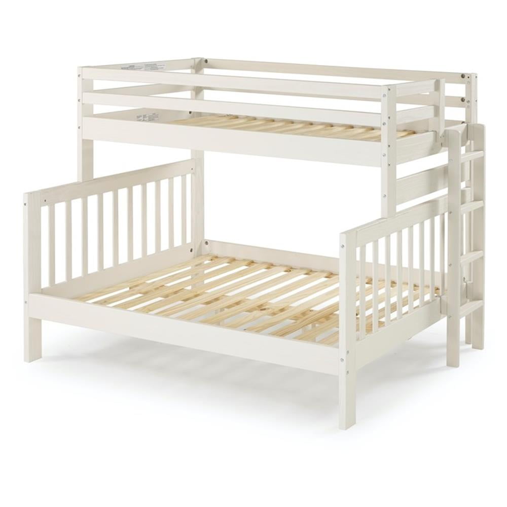 My Bed Now Acadia Twin-over-Full Solid Wood Bunk Bed with Ladder in ...