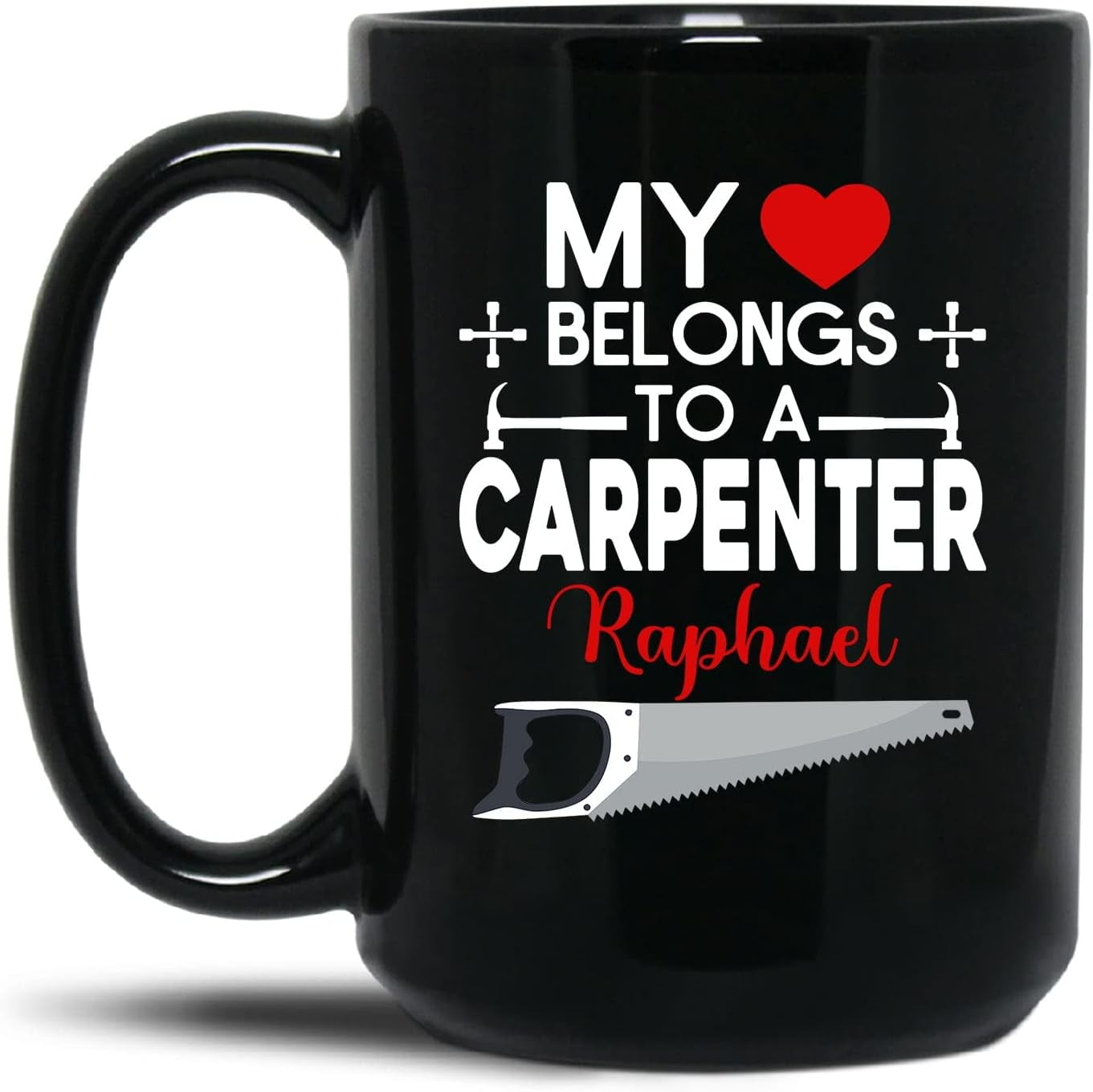 My Belongs To A Carpenter Coffee Mugs, Custom Carpenter Mug ...