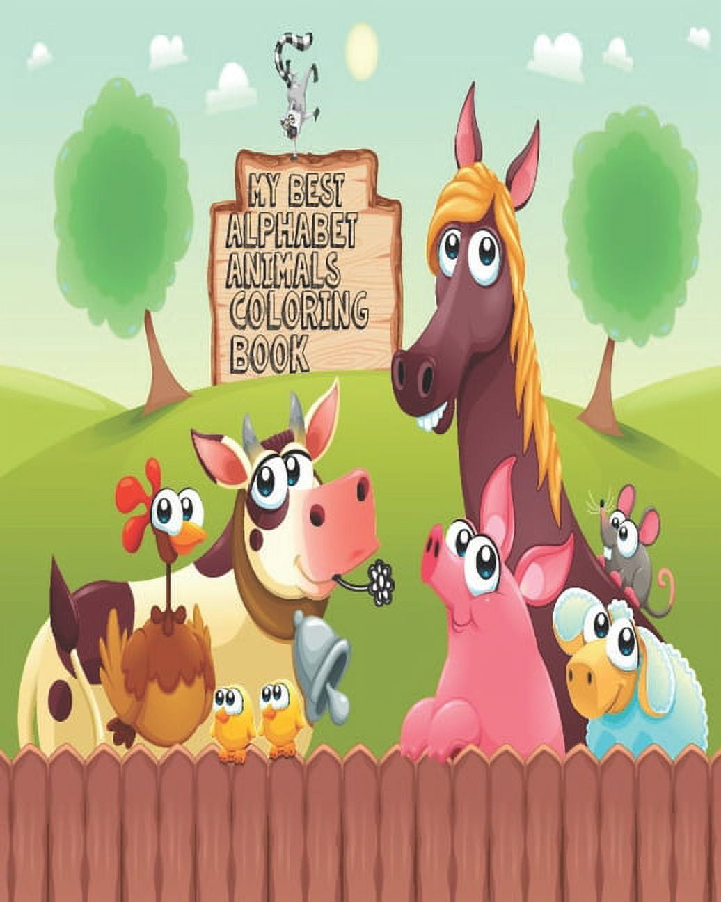 My Best Alphabet Animals Coloring Book : My Alphabet Toddler Coloring ...