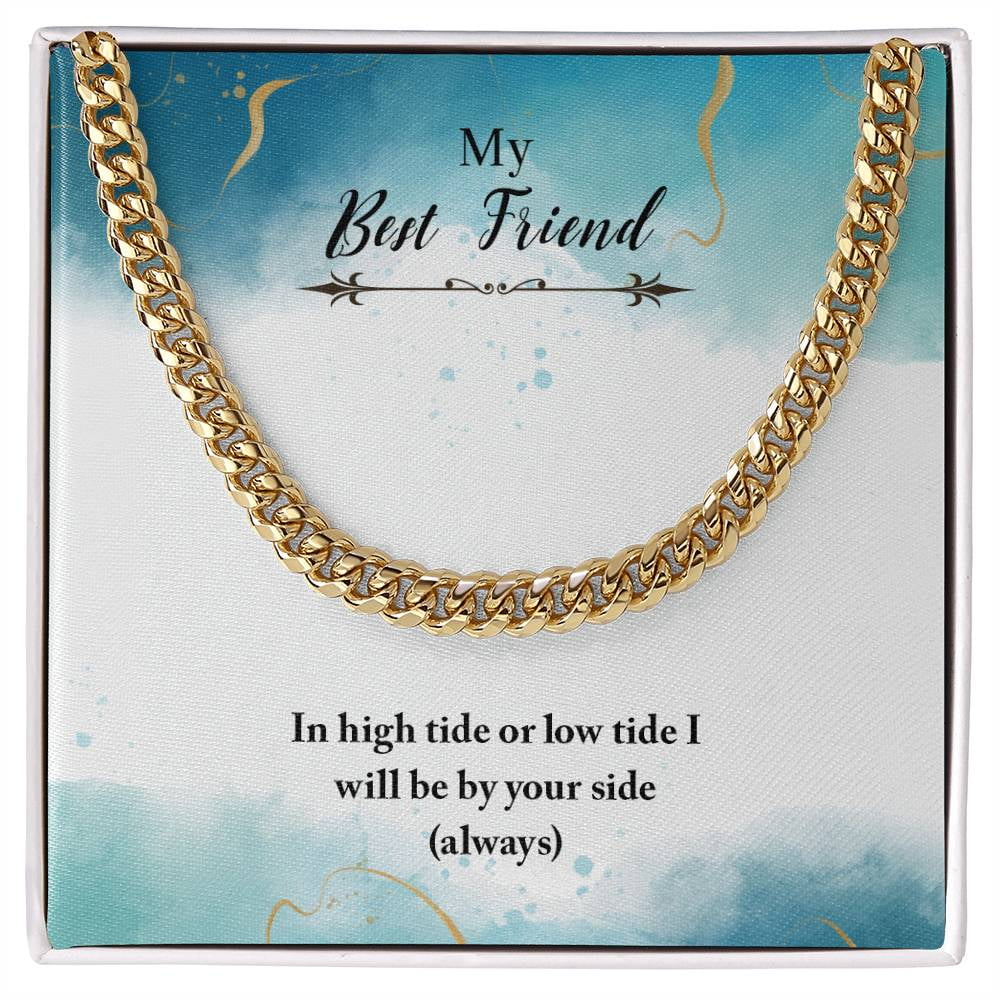 My Best Friend, Cuban Link Chain - Stainless Steel/ Yellow Plated ...