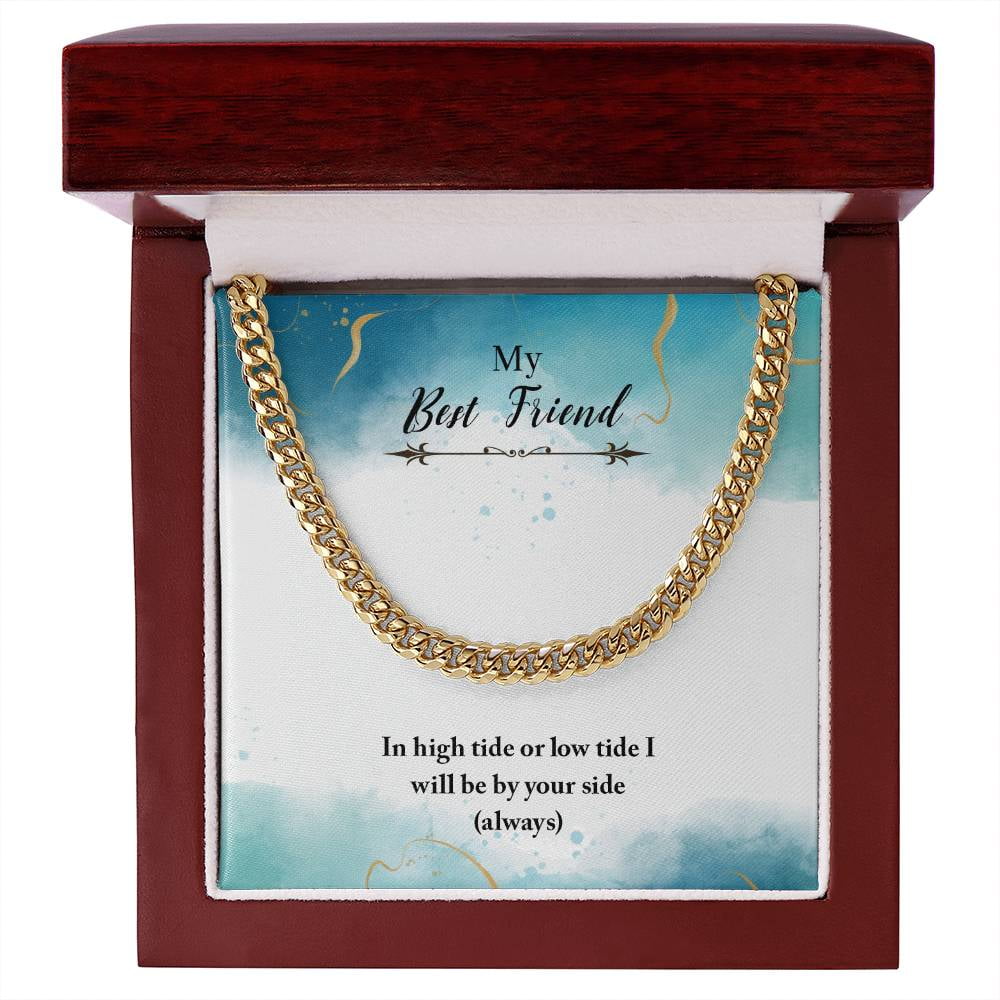 My Best Friend, Cuban Link Chain - Stainless Steel/ Yellow Plated ...