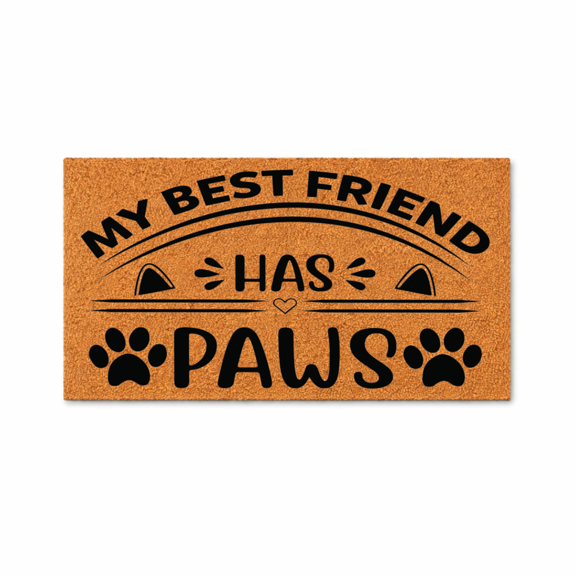 My Best Friend Has Paws Doormat, Dog Paw Print Welcome Mat (24x72 ...