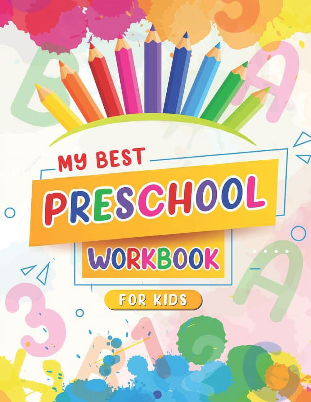 My Best Preschool Workbook For Kids: Color By Number And Alphabet ...