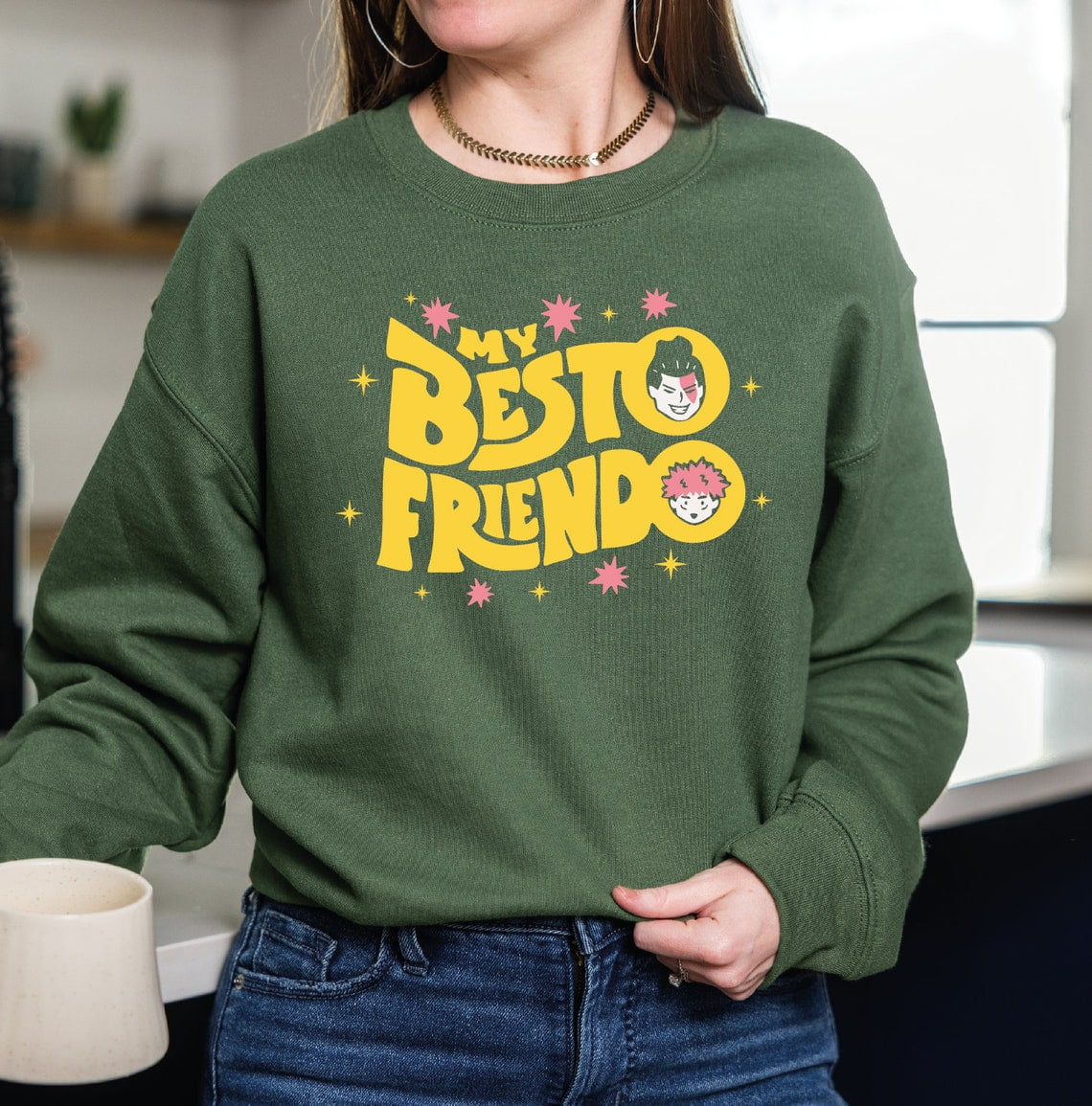 My Besto Friendo Sweatshirt, Itadori Yuji x Aoi Todo Funny Shirt ...