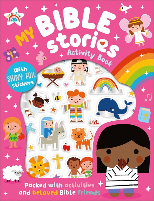 My Bible Stories Activity Book With Shiny Foil Stickers - Walmart.com