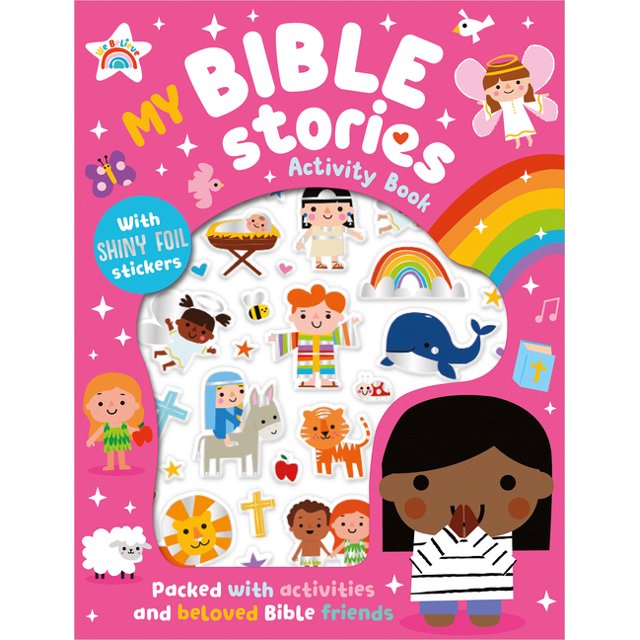 My Bible Stories Activity Book With Shiny Foil Stickers - Walmart.com