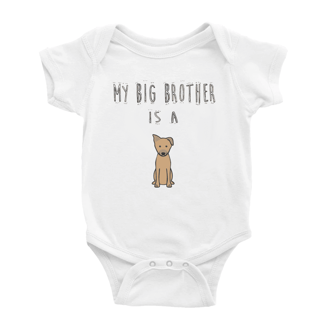 My Big Brother Is A Chinook Dog Cute Baby Clothing Bodysuits Boy Girl ...