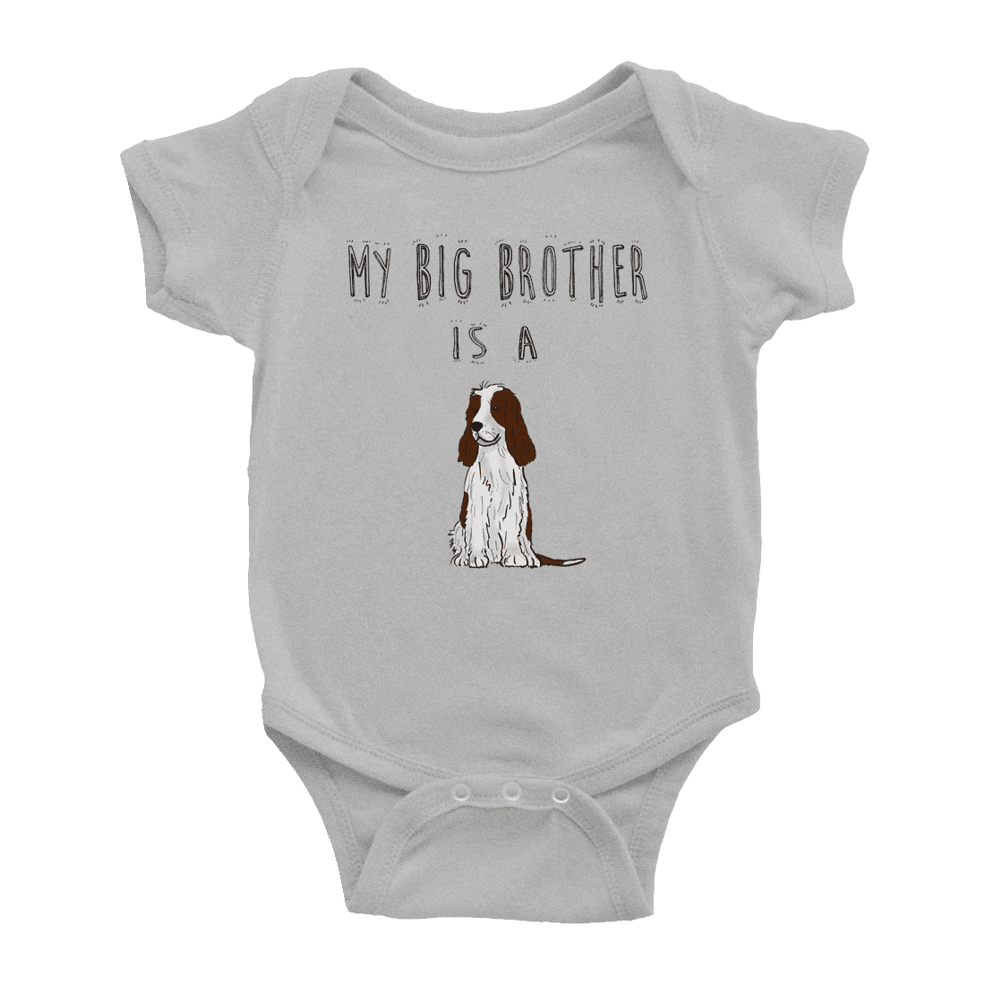 My Big Brother Is A English Springer Spaniel Dog Cute Baby Clothing ...