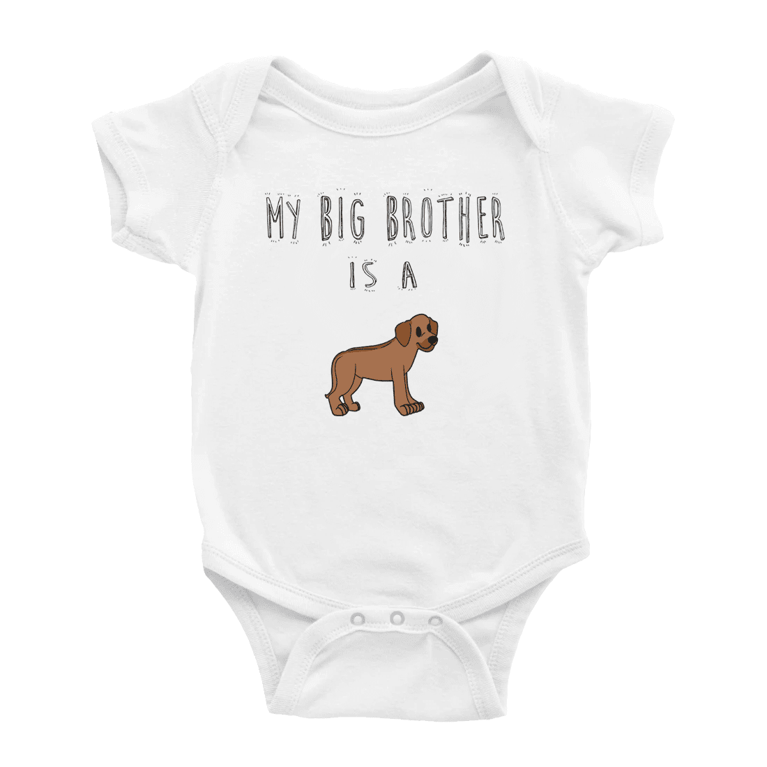 My Big Brother Is A Rhodesian Ridgeback Dog Cute Baby Clothing ...