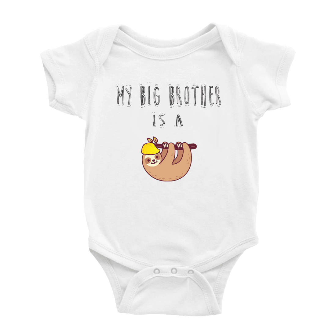 My Big Brother Is A Sloth Cute Baby Clothing Bodysuits Boy Girl ...
