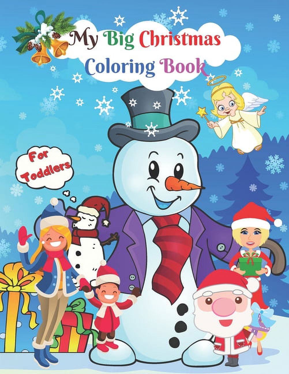 My Big Christmas Coloring Book For Toddlers: Easy and Cute Christmas ...