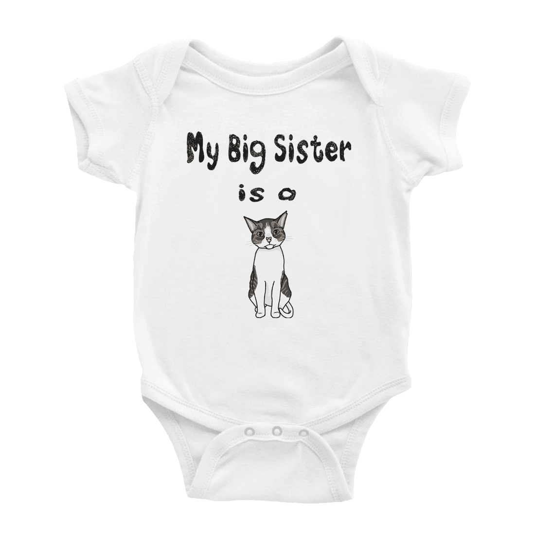 My Big Sister Is A American Wirehair Cat Cute Baby Clothing Bodysuits ...