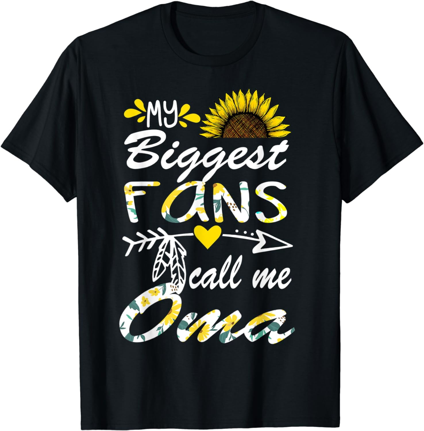 My Biggest Fan Call Me Oma Grandma Gifts Mothers Day T-Shirt - Walmart.com