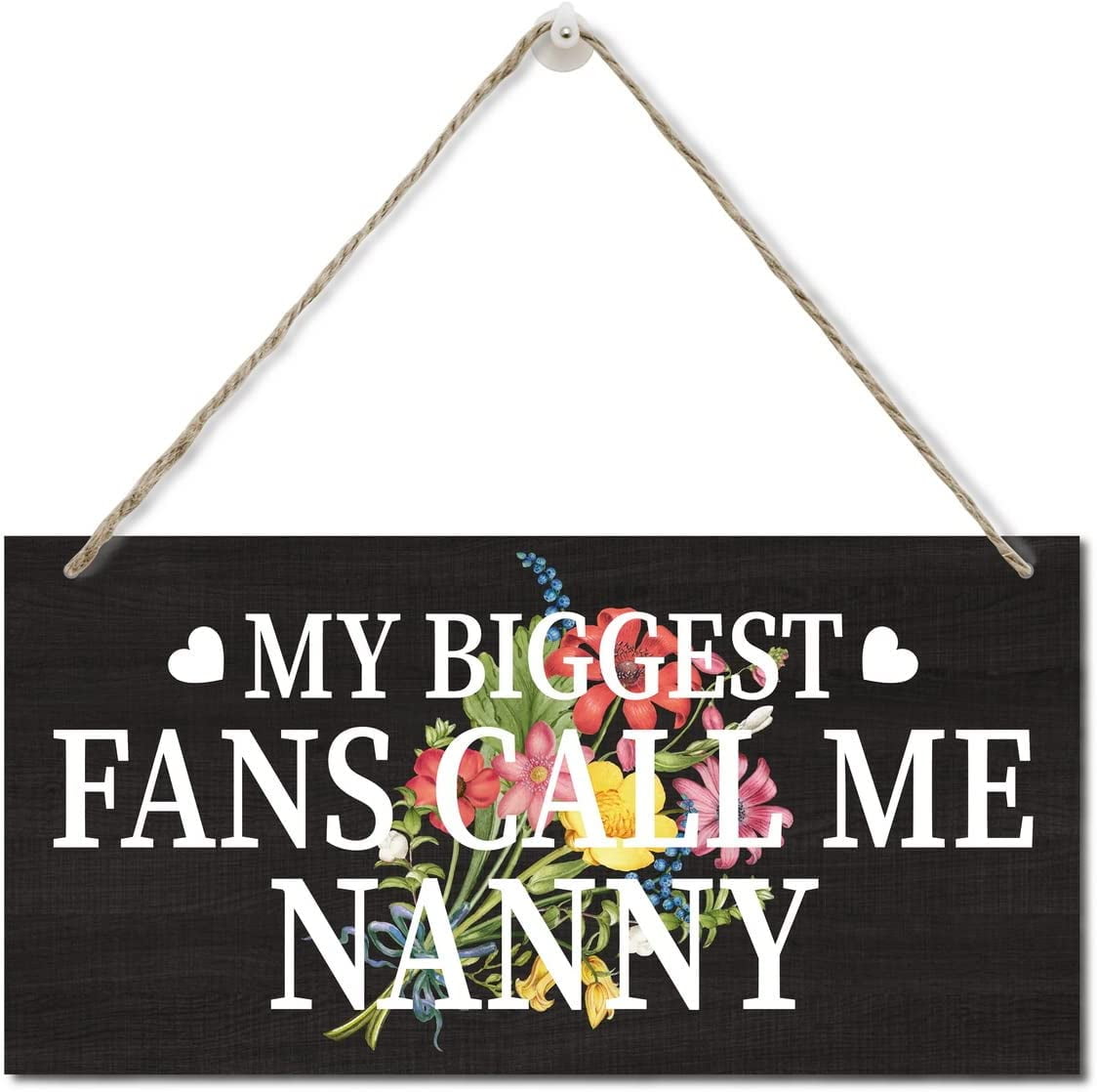 My Biggest Fans Call Me Nanny Wood Plaque Sign, Hanging Wood Sign Home ...