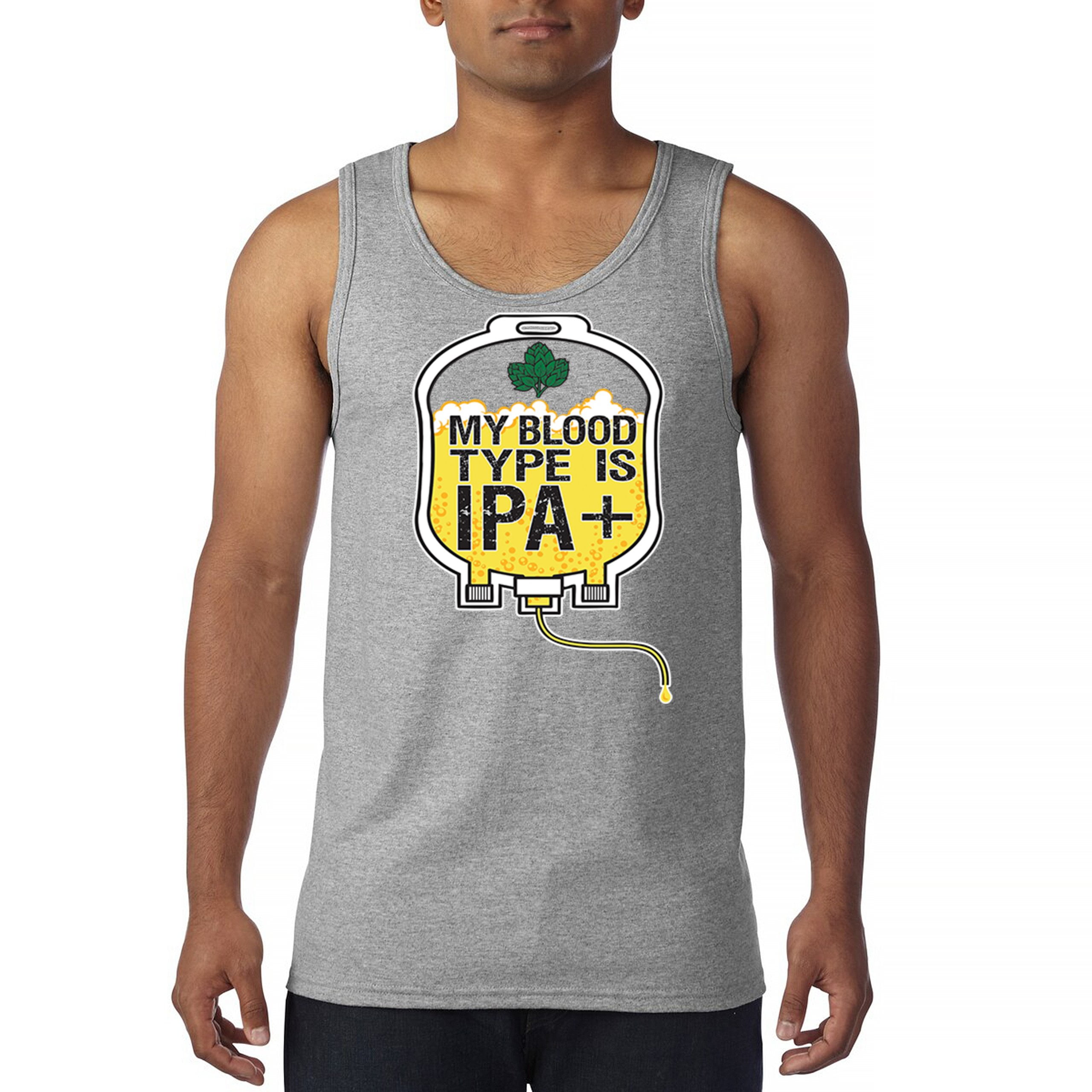 My Blood Type IPA Tank Top Craft Brew Hop Lover Funny Beer Bag Humor ...