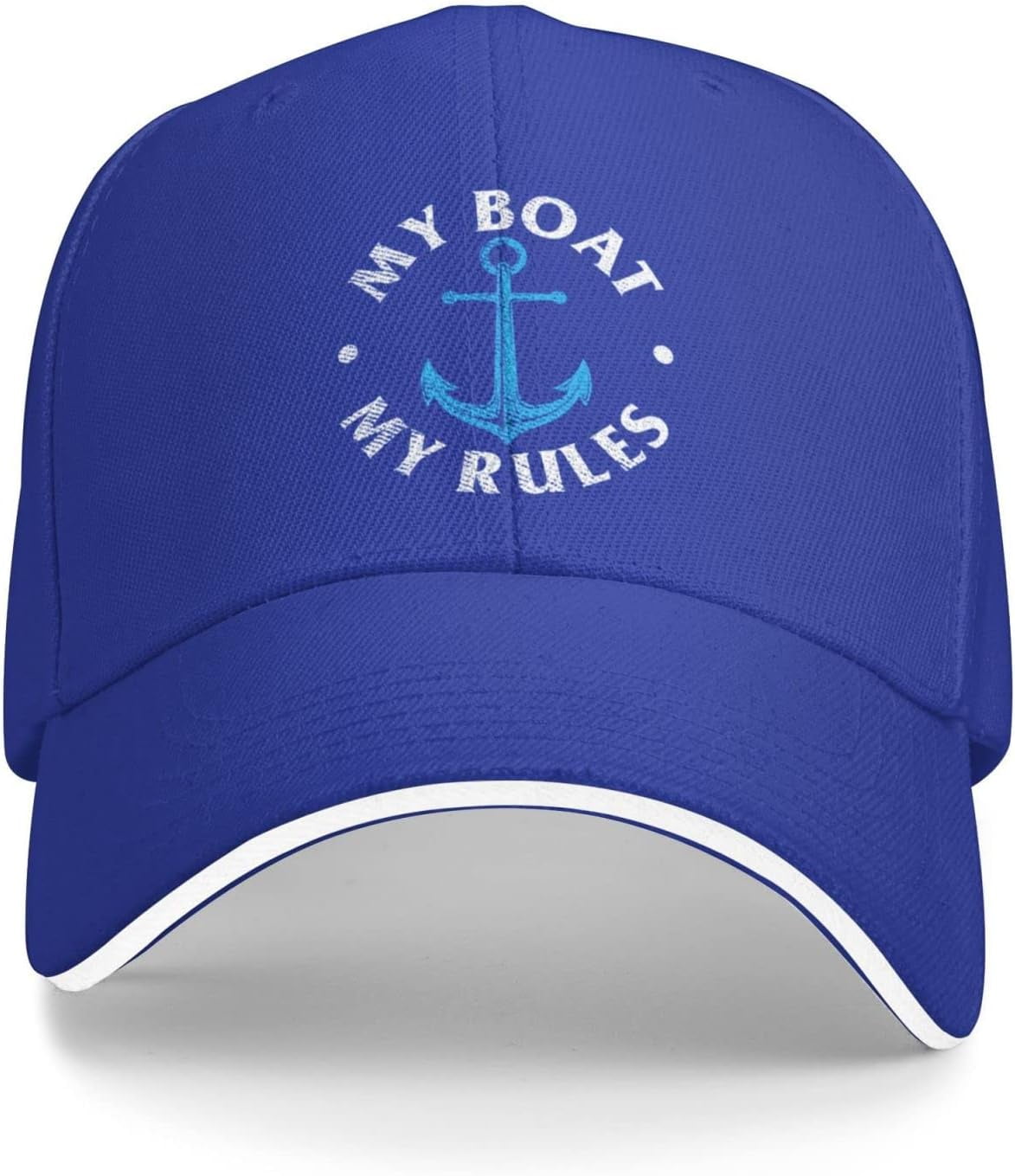 My Boat My Rules Funny Captain Boating Baseball Cap Women Cowboy Hat ...