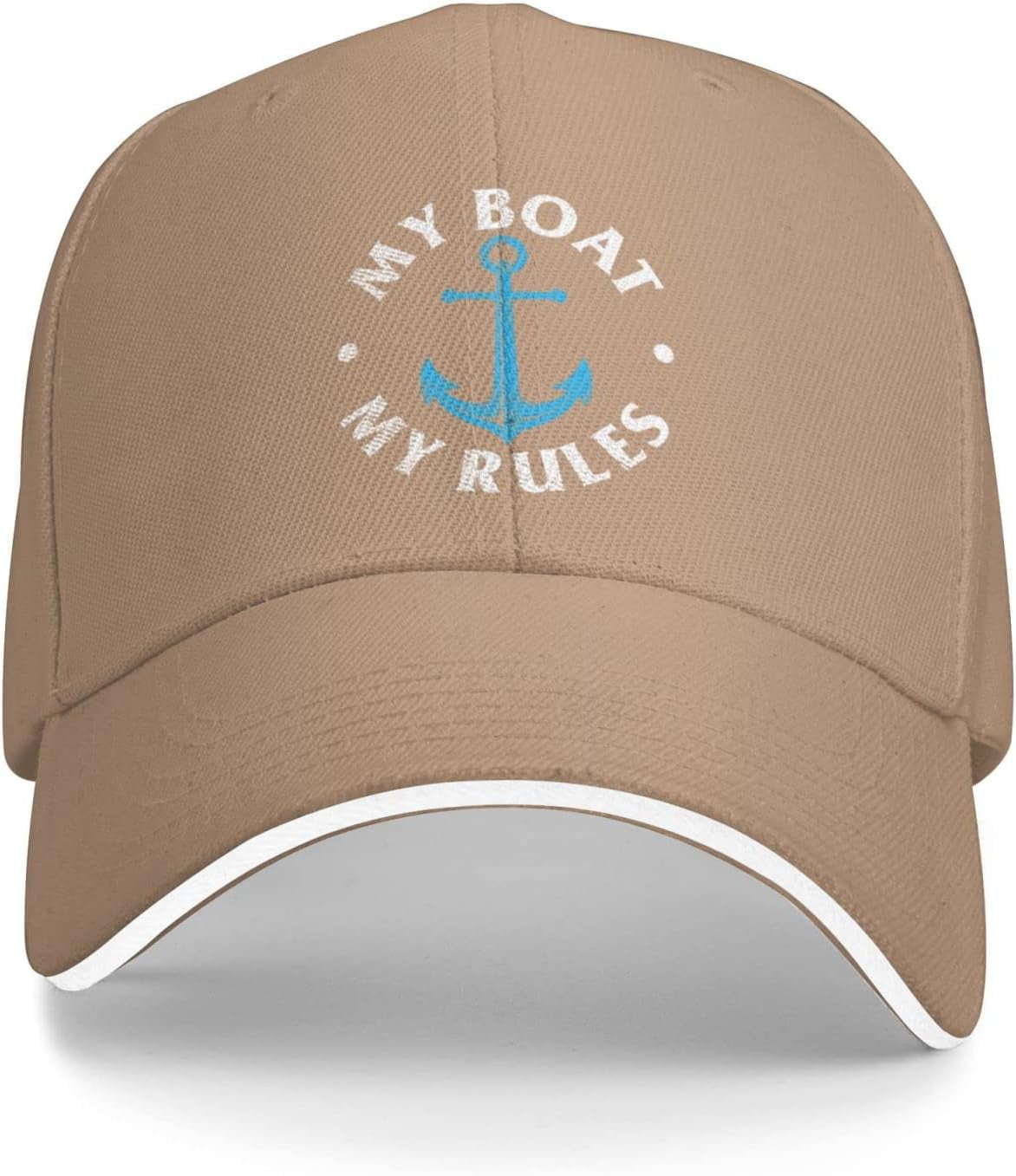 My Boat My Rules Funny Captain Boating Baseball Cap Women Cowboy Hat ...