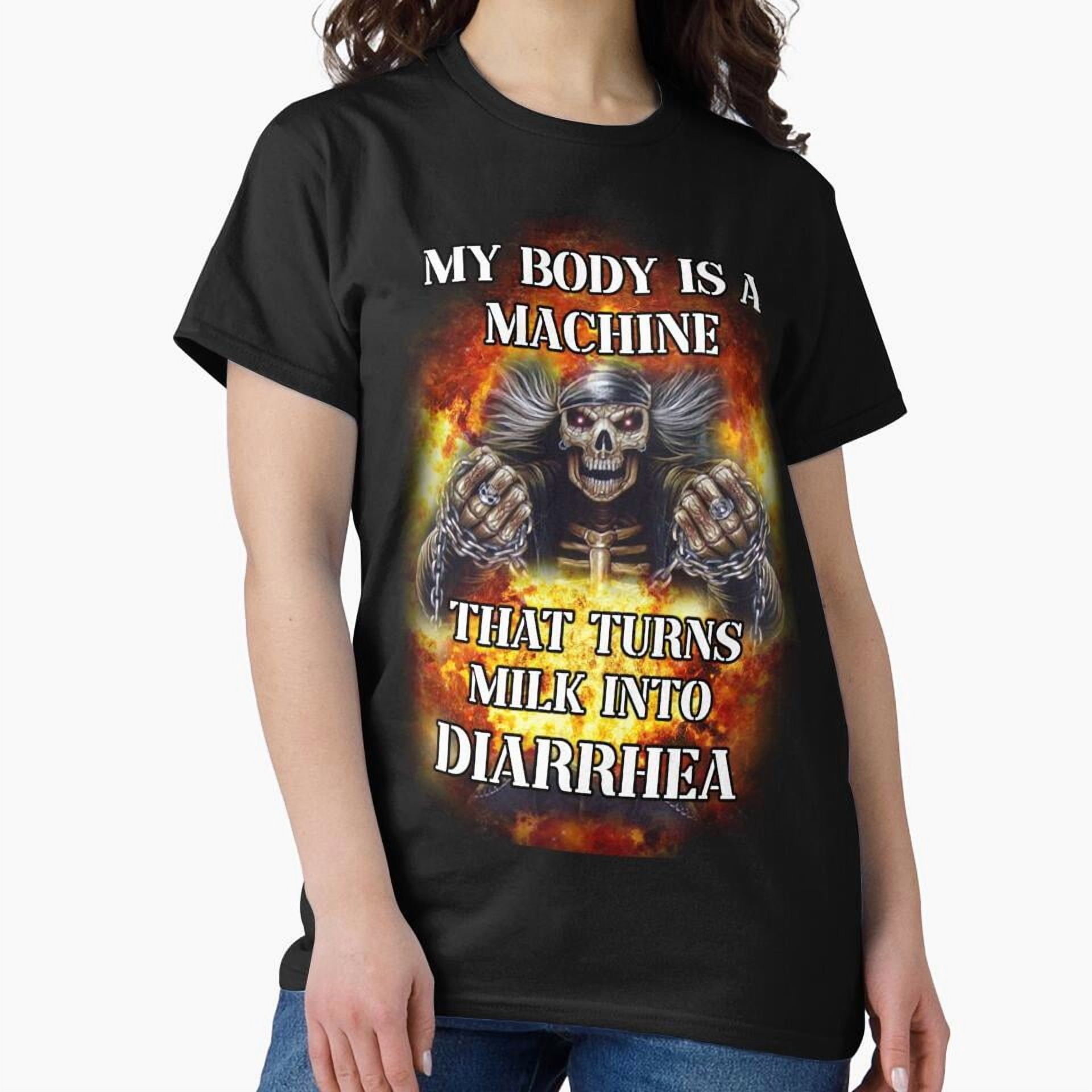 My Body Is A Machine Badass Skeleton Meme Graphic H34269 T-Shirt, for ...