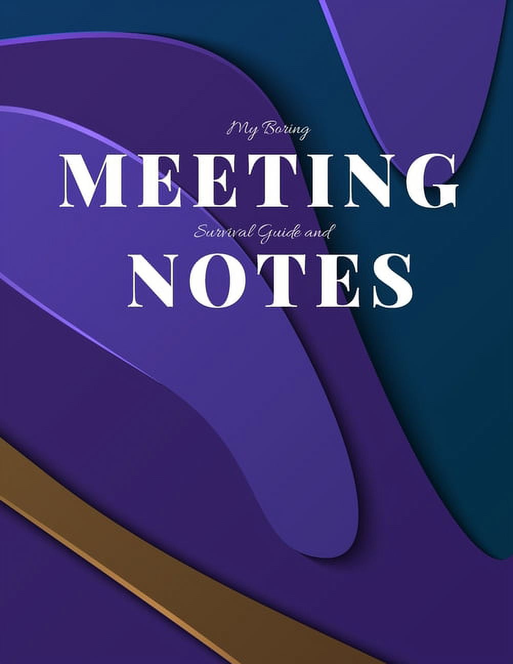 My Boring Meeting Survival Guide and Notes: Notebook and Puzzle Book, 8 ...