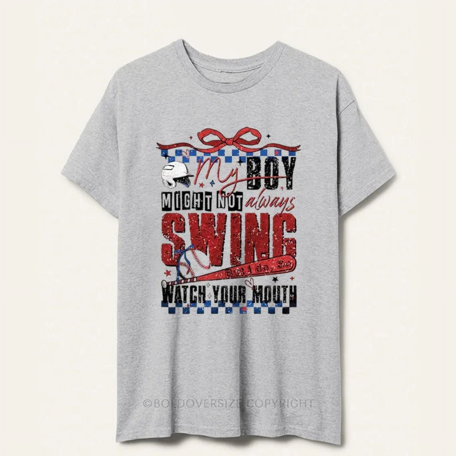 My Boy Not Swing Baseball Tee - Walmart.com