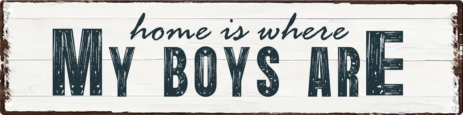 My Boys Are Street Sign Retro Funny Wall Decor Metal Tin Signs Fall ...
