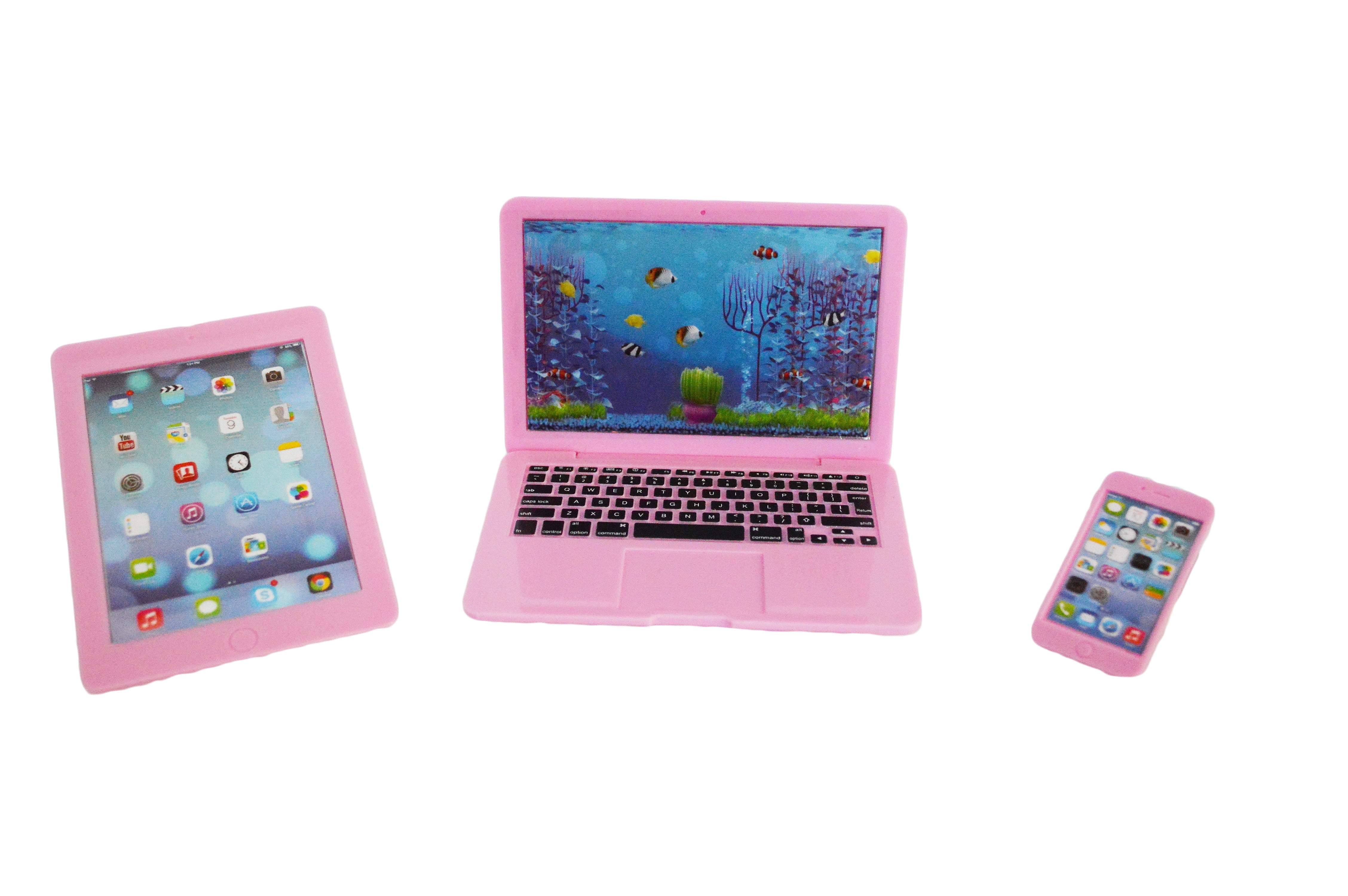 My Brittany's Mini Media Set – Doll-Sized Laptop, Tablet & Phone for ...