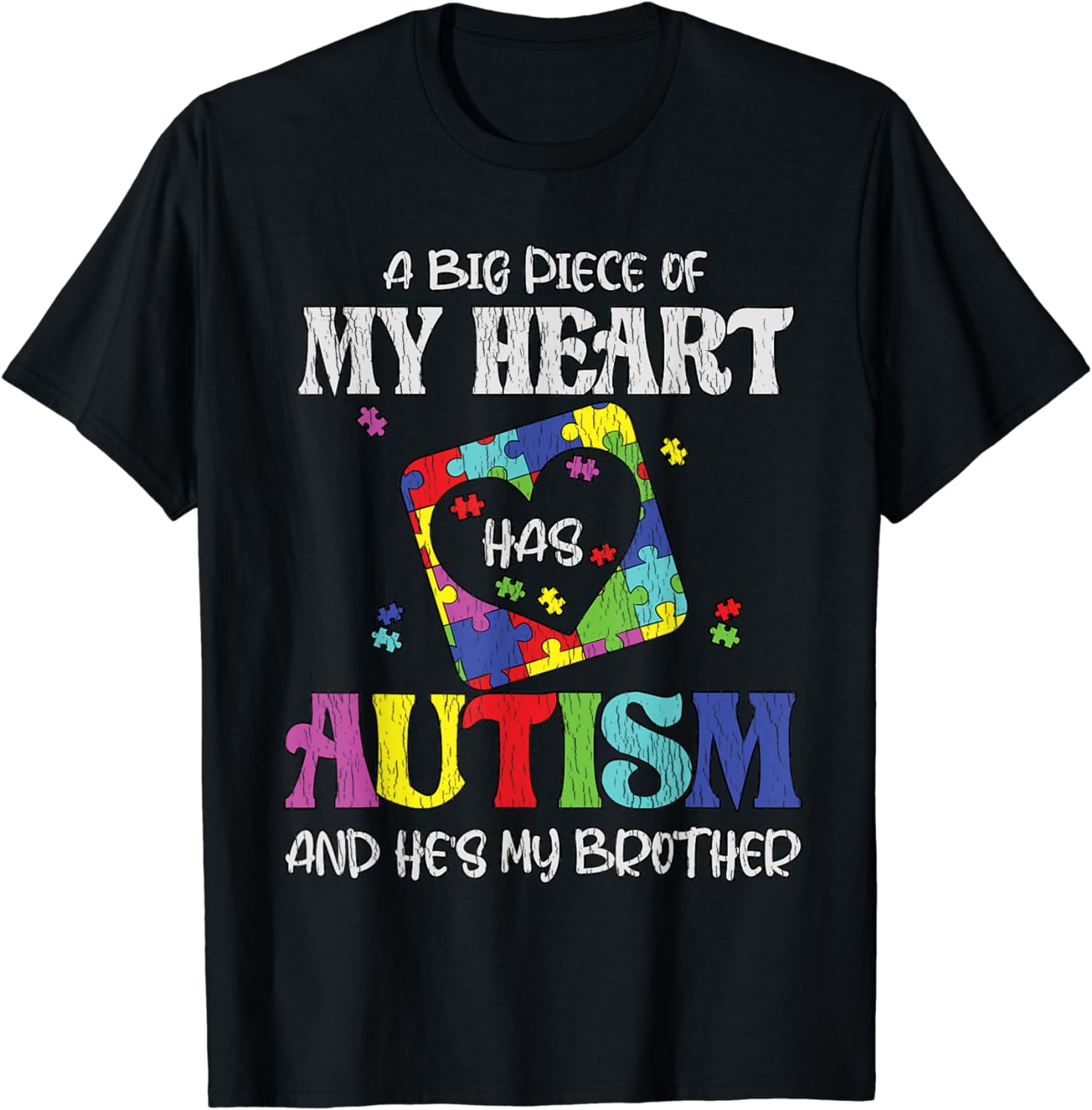 My Brother Is Awesome Sister Autistic Kids Autism Awareness Cotton T ...