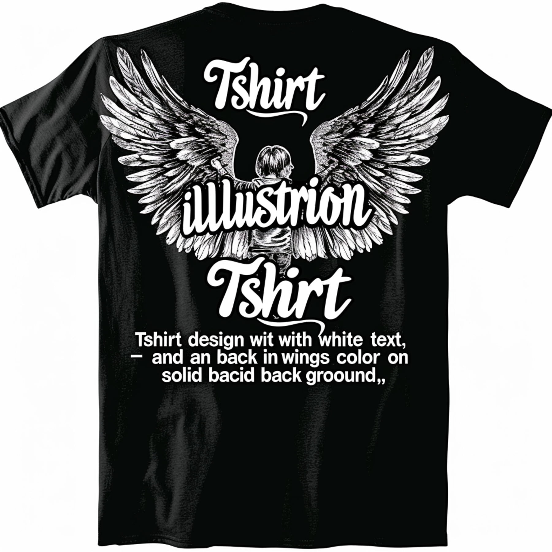 My Brother's Guardian Angel Wings Black TShirt Protective Sibling Tee ...