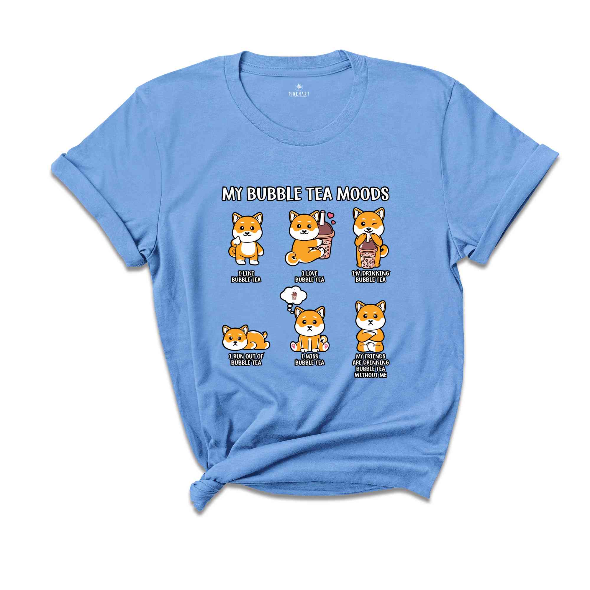 My Bubble Tea Moods Shirt, Love Bubble Tea, Shirt for Bubble Tea Lovers ...