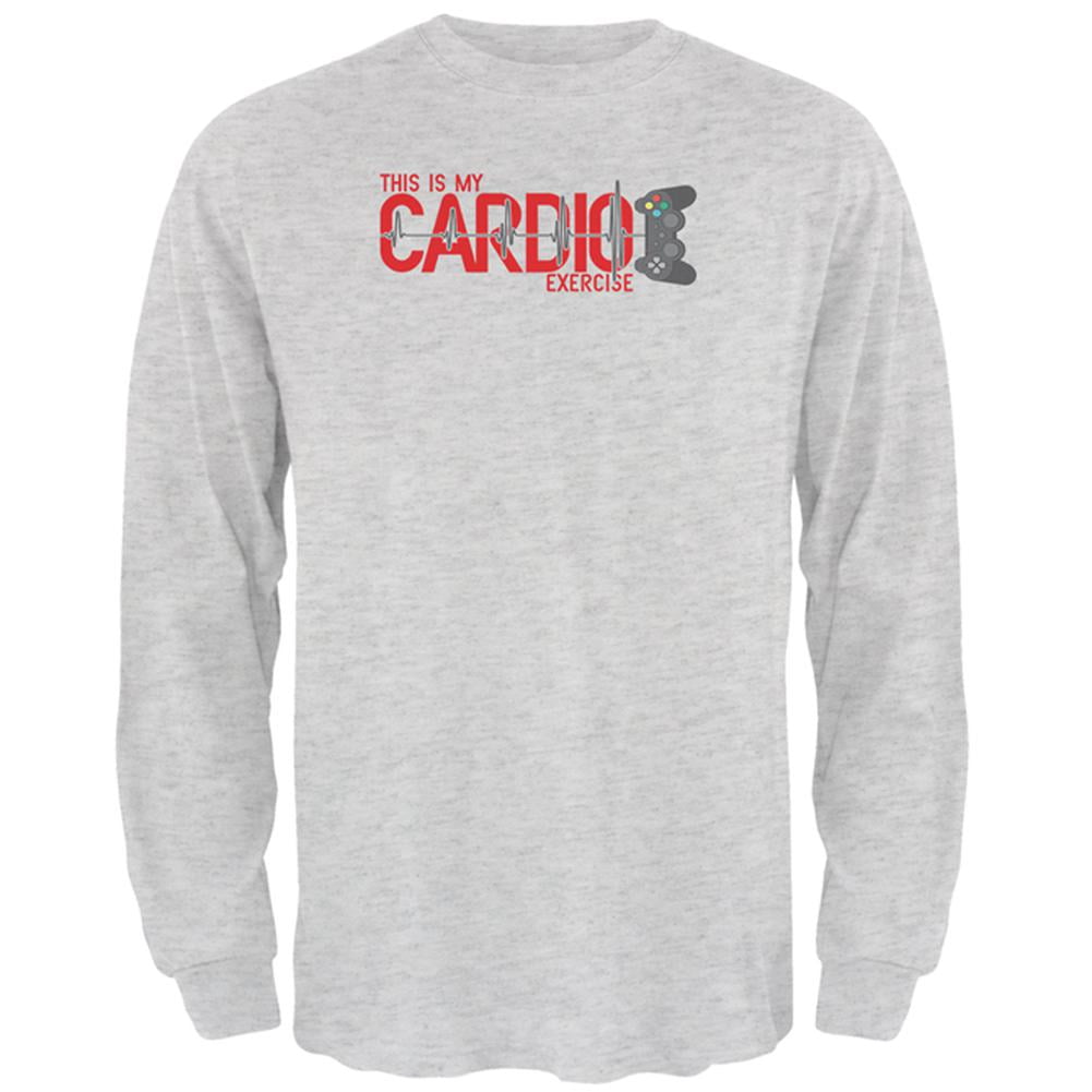 My Cardio Exercise Game Controller Heartbeat Mens Long Sleeve T Shirt ...
