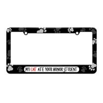 MROW, Cat Meow License Plate Tag Frame, Multiple Colors - Walmart.com