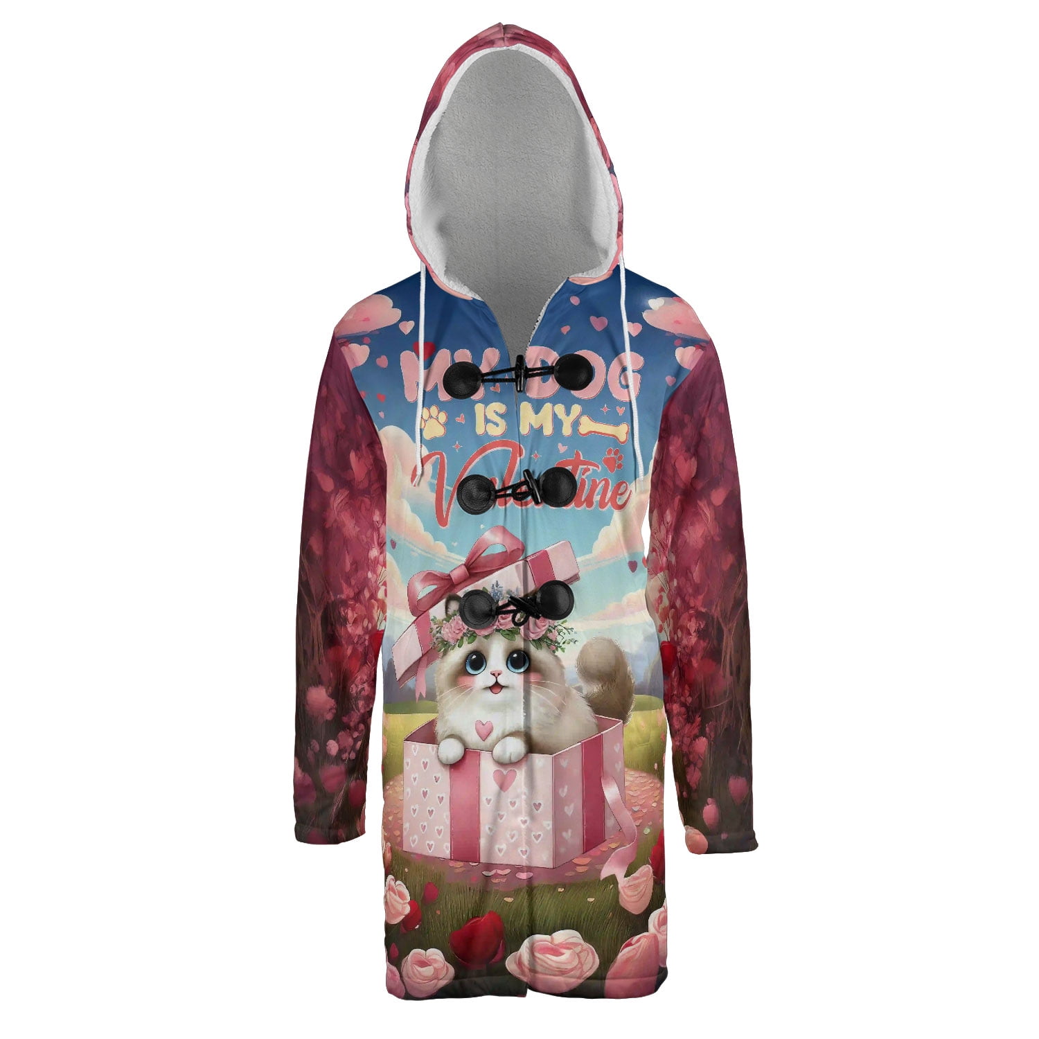 My Cat is My Valentine Cute Ragdoll in Gift Box All Over Print 3D ...
