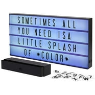 auraLED Colorbox LED Marquee - Multi-Color Light-up Marquee Box with ...