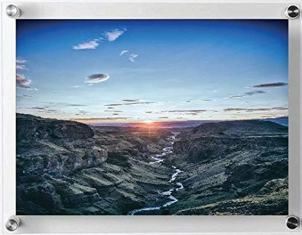 My Charity Boxes Clear Acrylic 8x10 Wall Mount Picture Frame, Floating ...