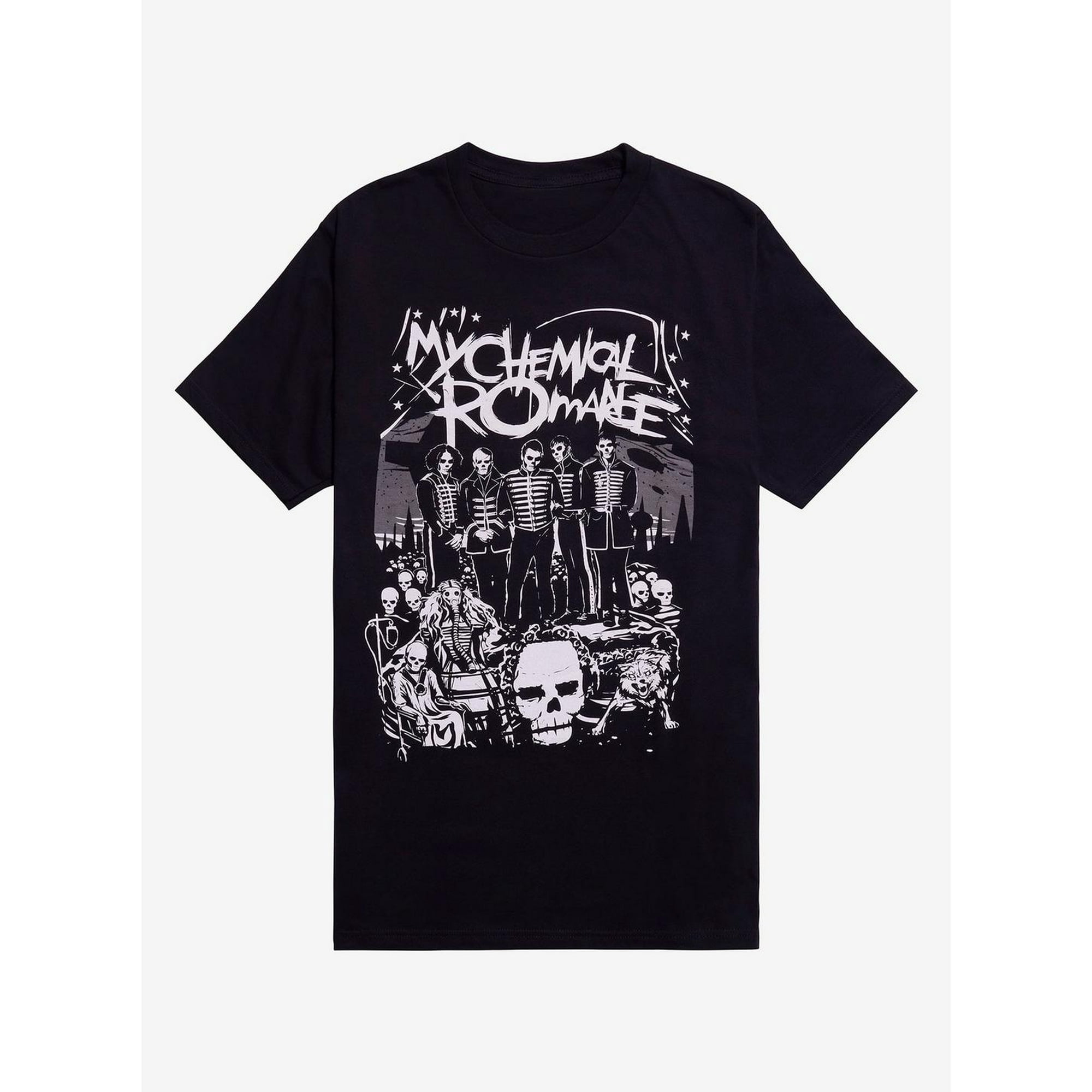 My Chemical Romance Black Parade Group T Shirt Hot Topic T Shirt Tee ...