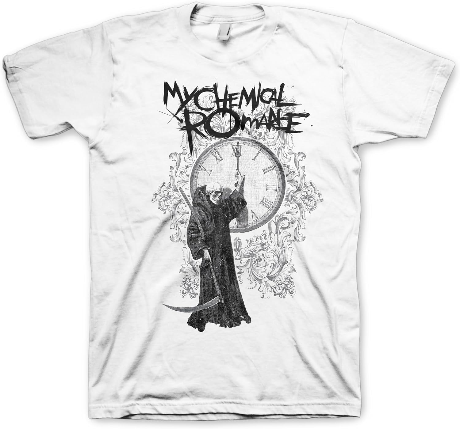My Chemical Romance Fire Time Mens White Short Sleeve T Shirt Rock ...