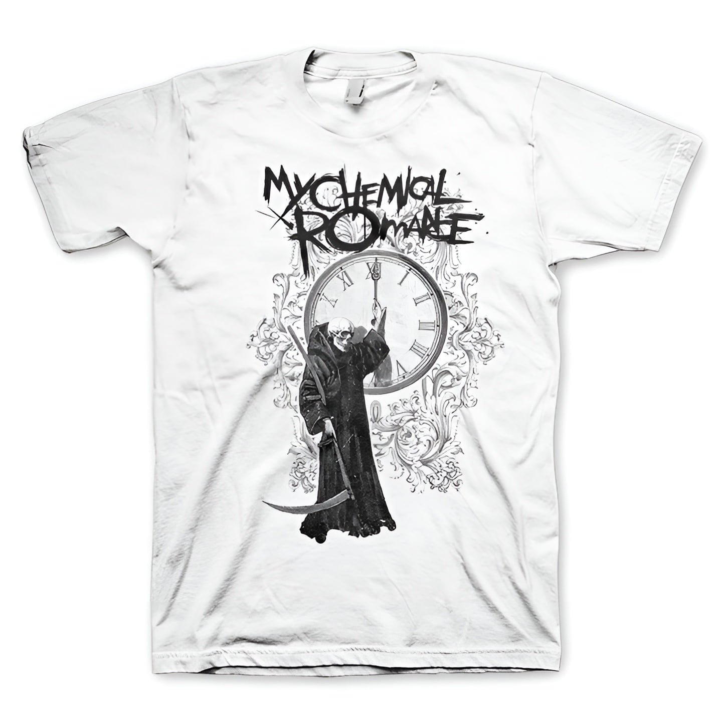 My Chemical Romance Men's Father Time T-Shirt White X-Large ...